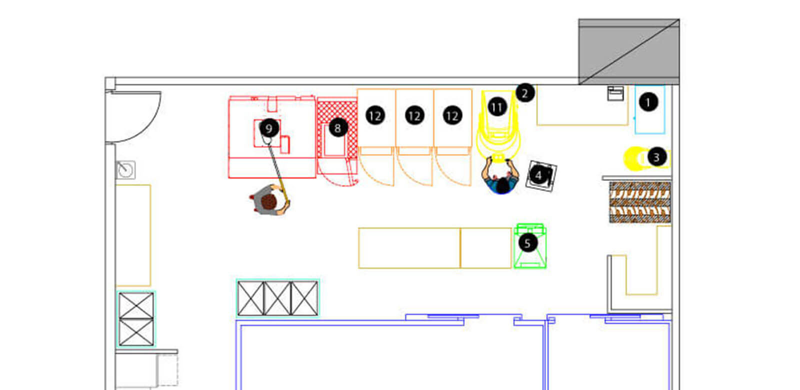 Baking area of 50 m² - Bongard